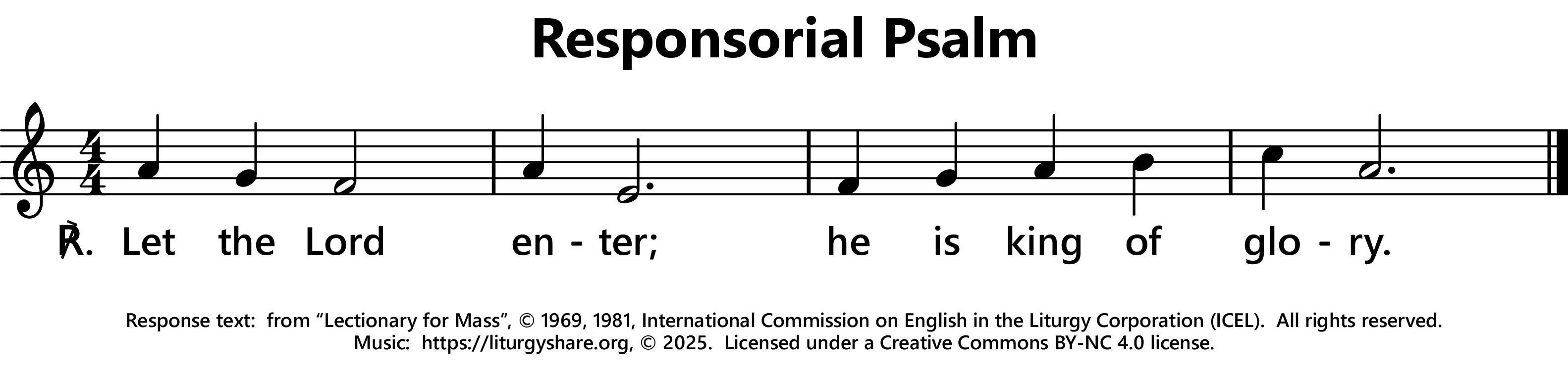 4th Sunday of Advent: Responsorial Psalm, Year A